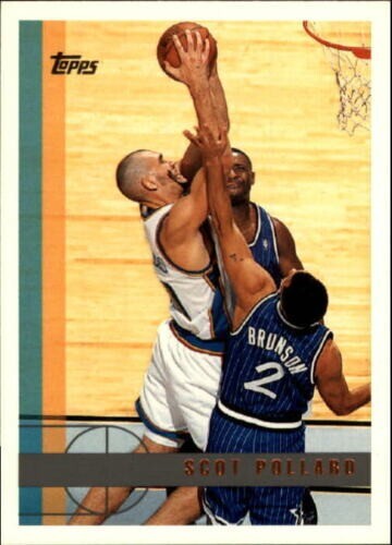 1997-98 Topps Detroit Pistons Basketball Card #172 Scot Pollard Rookie ...