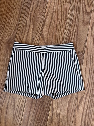 EXPRESS Striped Mid-Rise Midi Shorts size 0 | eBay
