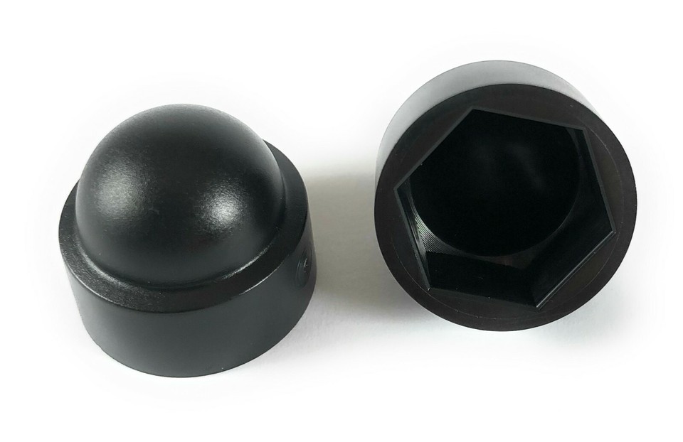 M4 M5 M6 M8 M10 M12 M14 M16 M18 M20 Black Plastic Dome Nut Cap Bolt ...