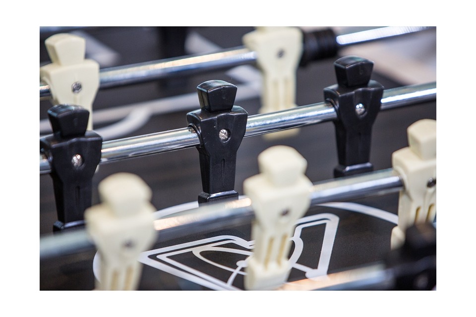 Atomic Pro Force 56" Foosball Table with Internal Ball Return and Ball ...