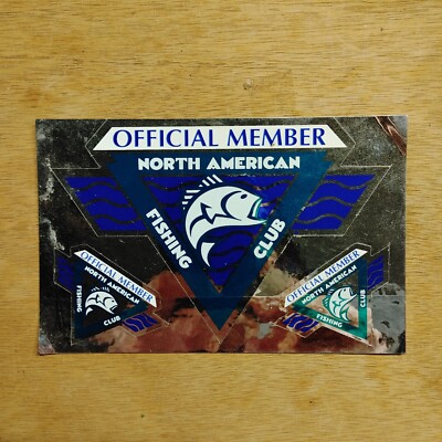 Vtg 90's ~ Official Member North American Fishing Club Bumber Sticker ...