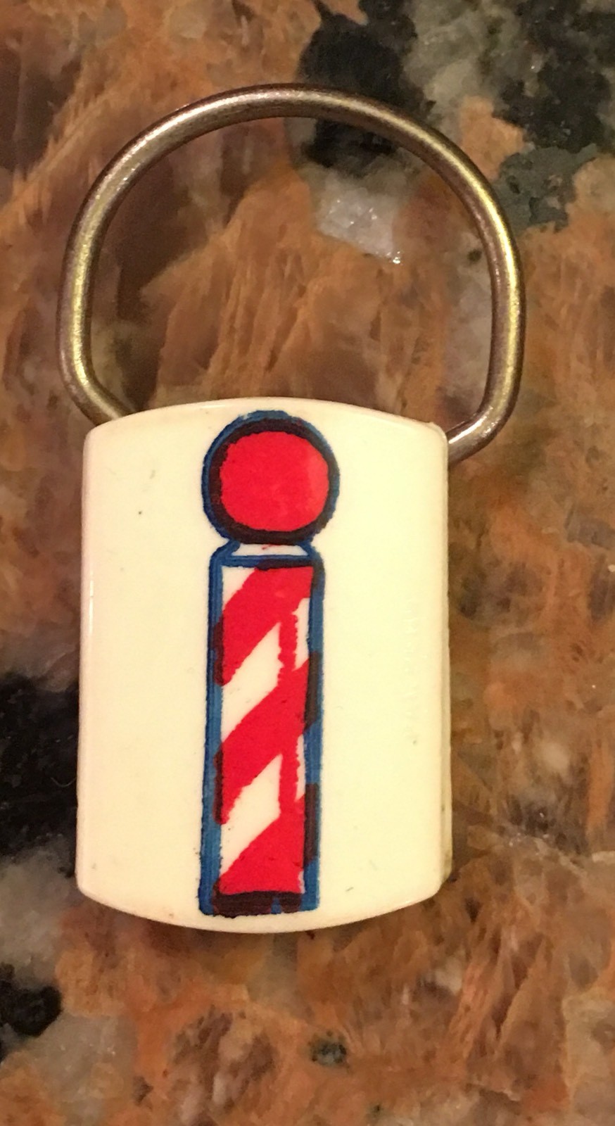 1950S Vintage Fedders Barber Pole Keychain 2” | eBay