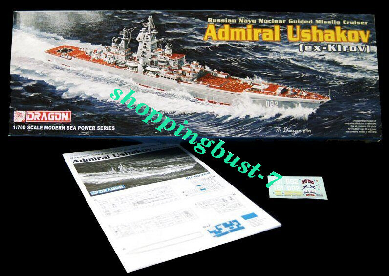 Dragon 7037 1/700 Russian Nuclear Guided Missile Cruiser Admiral ...