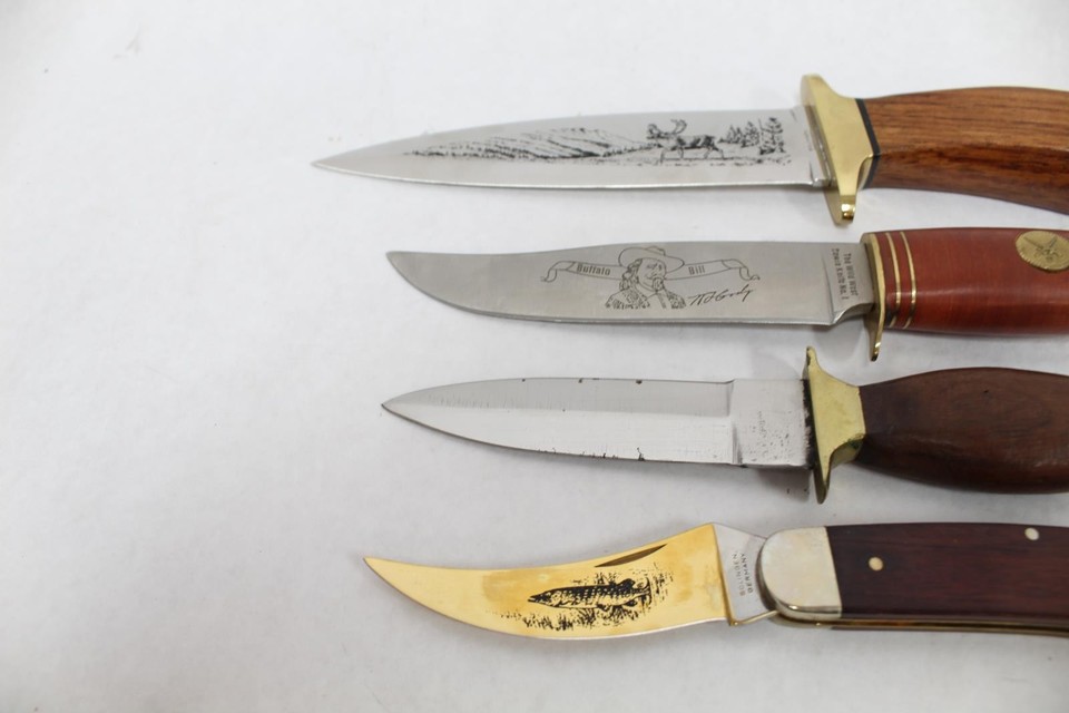 Collectable Knife Set Fixed Blade And Folding - 8 Knives | eBay