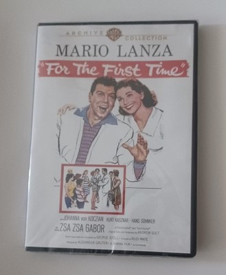 For The First Time Mario Lanza Zsa Zsa Gabor Brand New DVD Sealed WB ...