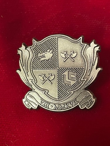August 2017 VIII MMXVII Loot Crate Crest Shield Lapel Pin 1.25" | eBay