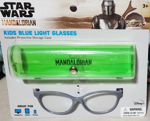 Star Wars The Mandalorian Kids BLUE LIGHT GLASSES (Baby Yoda) w/case ...
