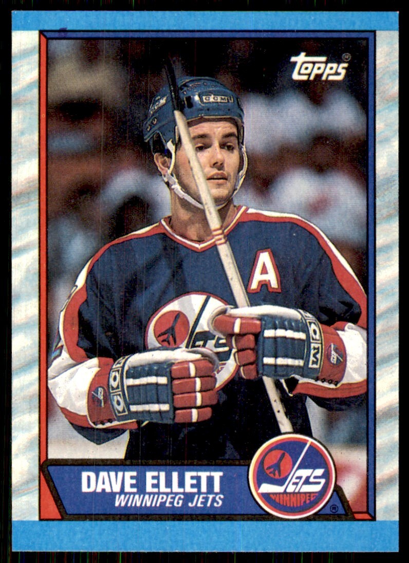 1989-90 TOPPS DAVE ELLETT WINNIPEG JETS #69 | eBay