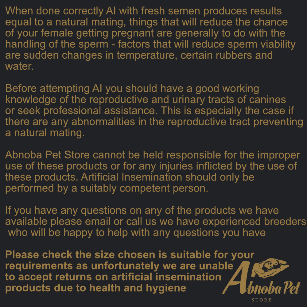 6 Alpha Dog Artificial Insemination Full Kits Canine Breeding AI Tube ...