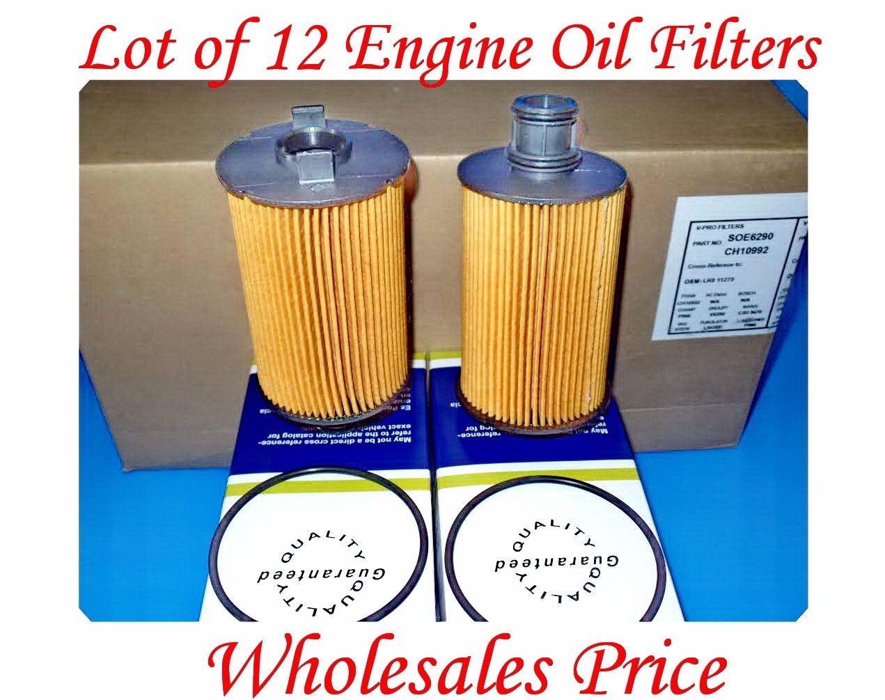 12 x Oil filter Made In Korea For JAGUAR F-TYPE XF XJ XJR XK XKR LR4 ...