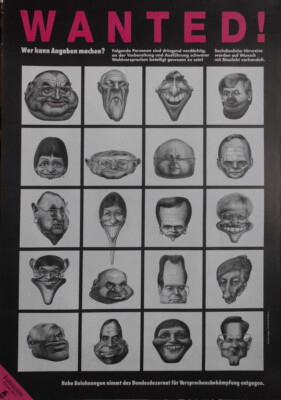 Wanted! (Gesucht) Wer kann Angaben machen? Eulenspiegel Plakat 59x42 cm ...