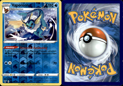 Pokemon Reverse Holo Vaporeon | eBay