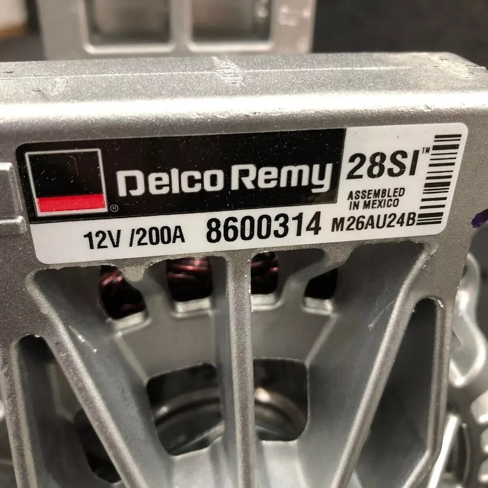 DELCO REMY Genuine Alternator 28SI Model 12V 200A for Peterbilt 385 386 ...