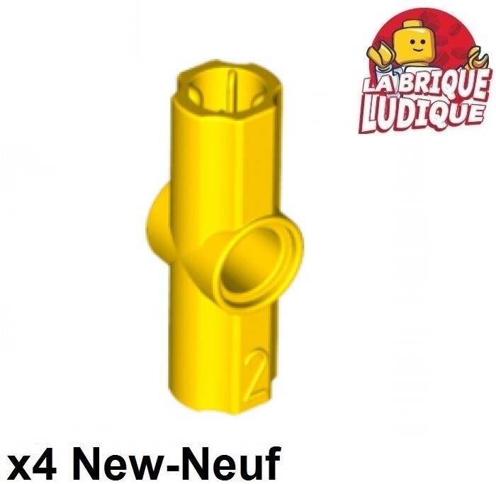 LEGO Technic 4x Axle Pin Connector Angled #2 Yellow/Yellow 32034 New | eBay