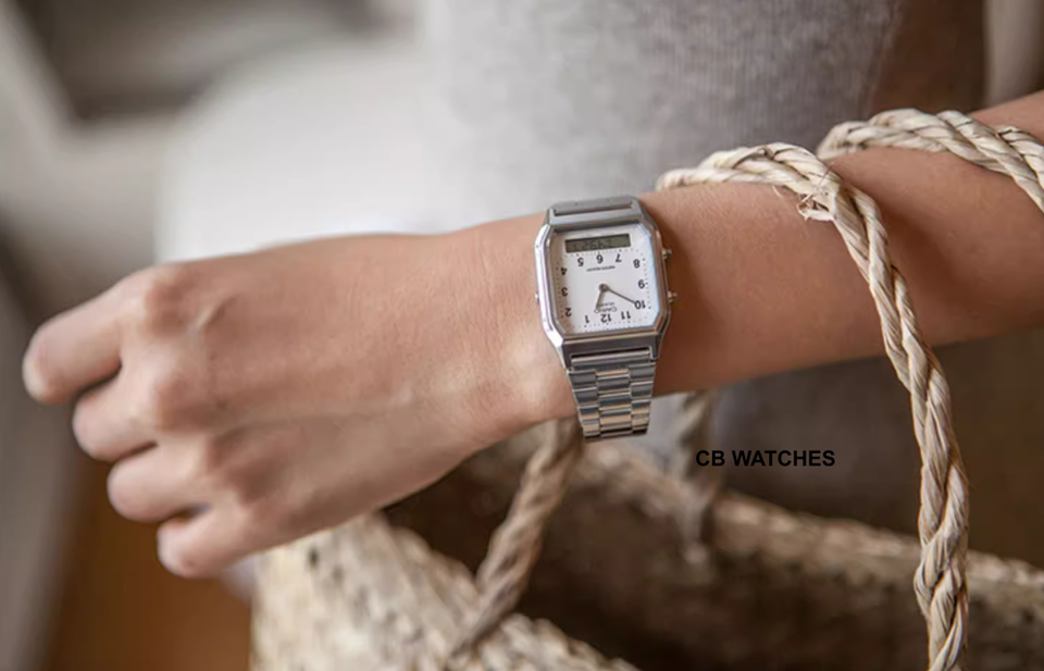 Casio New AQ-230A-7B Retro Digital Analog Alarm Mens Watch AQ230 | eBay