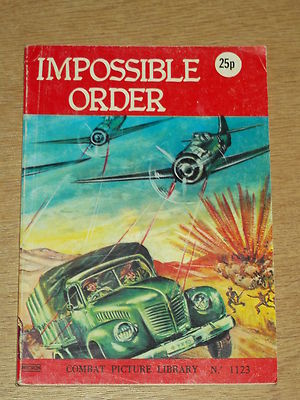 COMBAT PICTURE LIBRARY #1123 BRITISH POCKET WAR COMIC IMPOSSIBLE ORDER ...