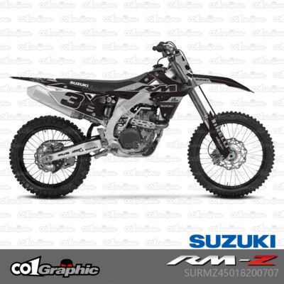 GRAPHICS DECALS FULL KIT FOR SUZUKI RMZ RM-Z 450 2018-2024 RM-Z 250 ...