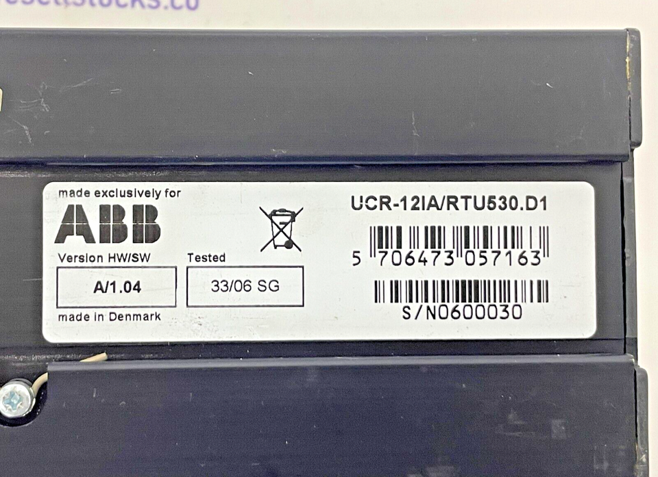 ABB A/1.04 BRODERSEN UCR-12IA/RTU530.D1 CONTROLLER | eBay