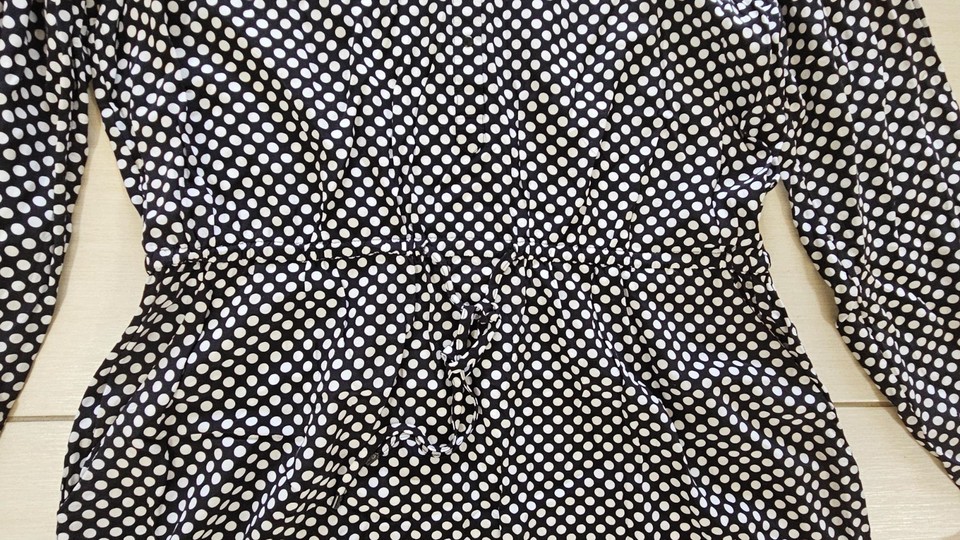 Sussan size 16 black and white polka dot summer weight dress | eBay ...