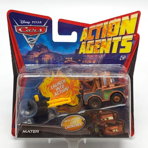 Disney Pixar Cars 2 Action Agents Mater With Spy Gear Car Launcher ...