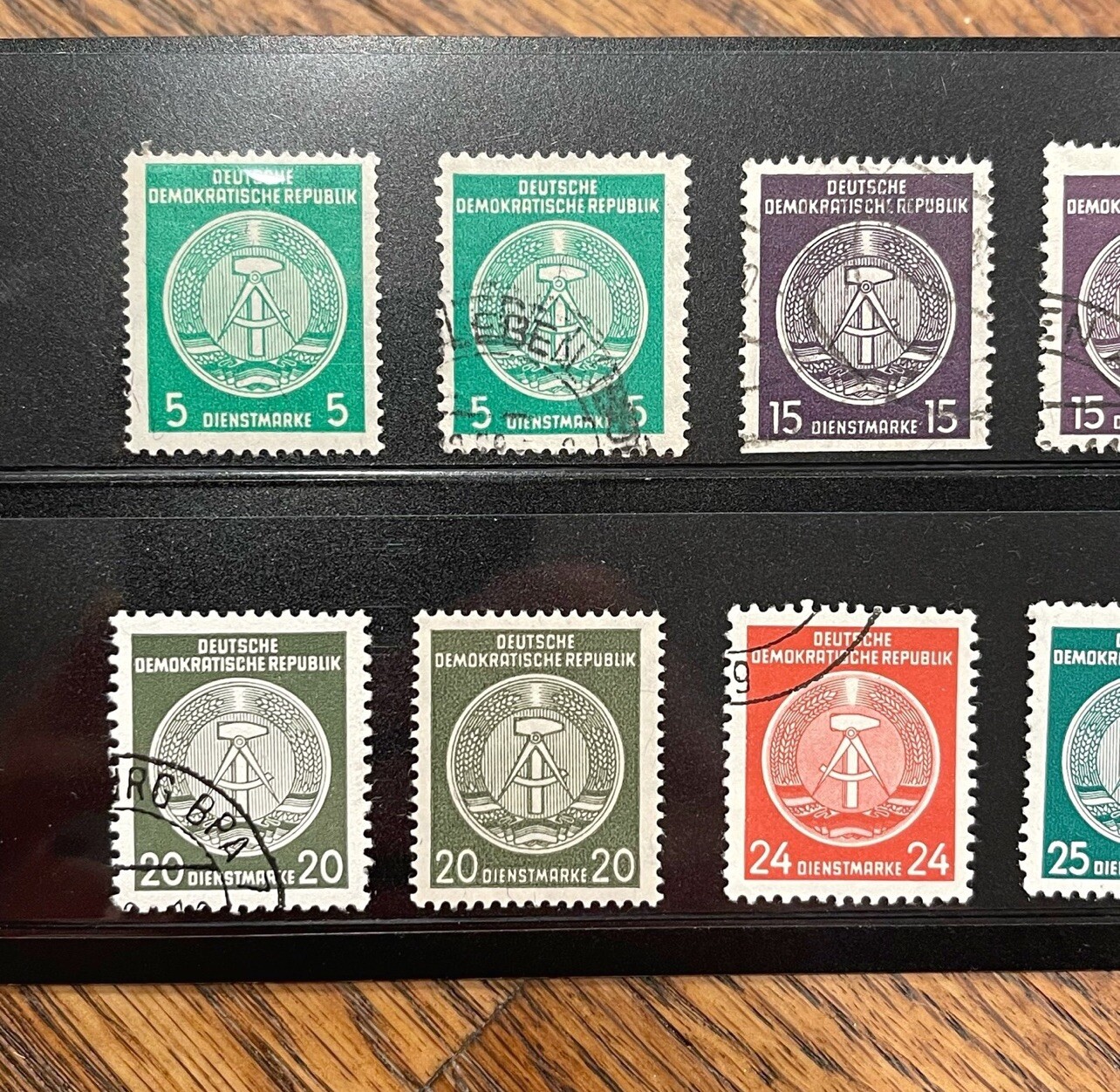 Vintage 1954 Germany German DDR Definitives Stamps Collection Sc #O1 ...