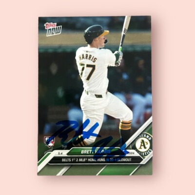 Brett Harris Signed Autographed 2024 Topps Now Card #156 Athletics | eBay