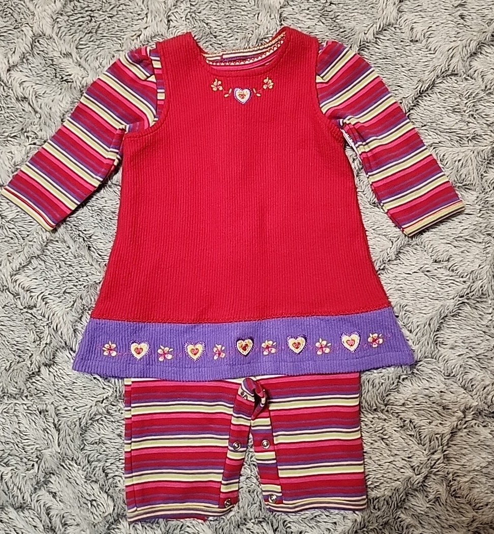Little Me Infant Girl Size 6 Months 2-piece Red Outfit/Dress C52 | eBay