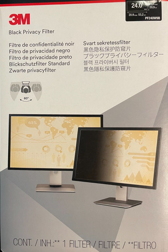 3M PF238W9B Black Privacy Filter for 23.8" Widescreen Monitor | eBay