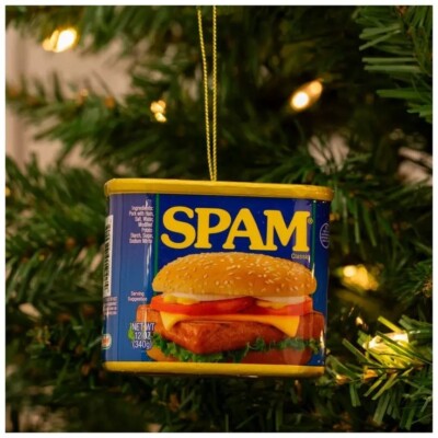 SPAM Harmel Foods Christmas Tree Ornament Decoration Grupo Ruz ...