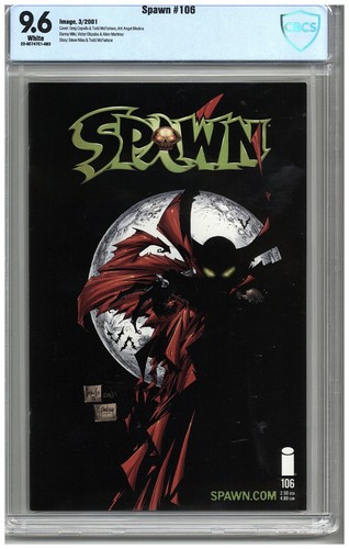 Spawn # 106 CBCS 9.6 NM+ White pages 3/2001 See photos | eBay