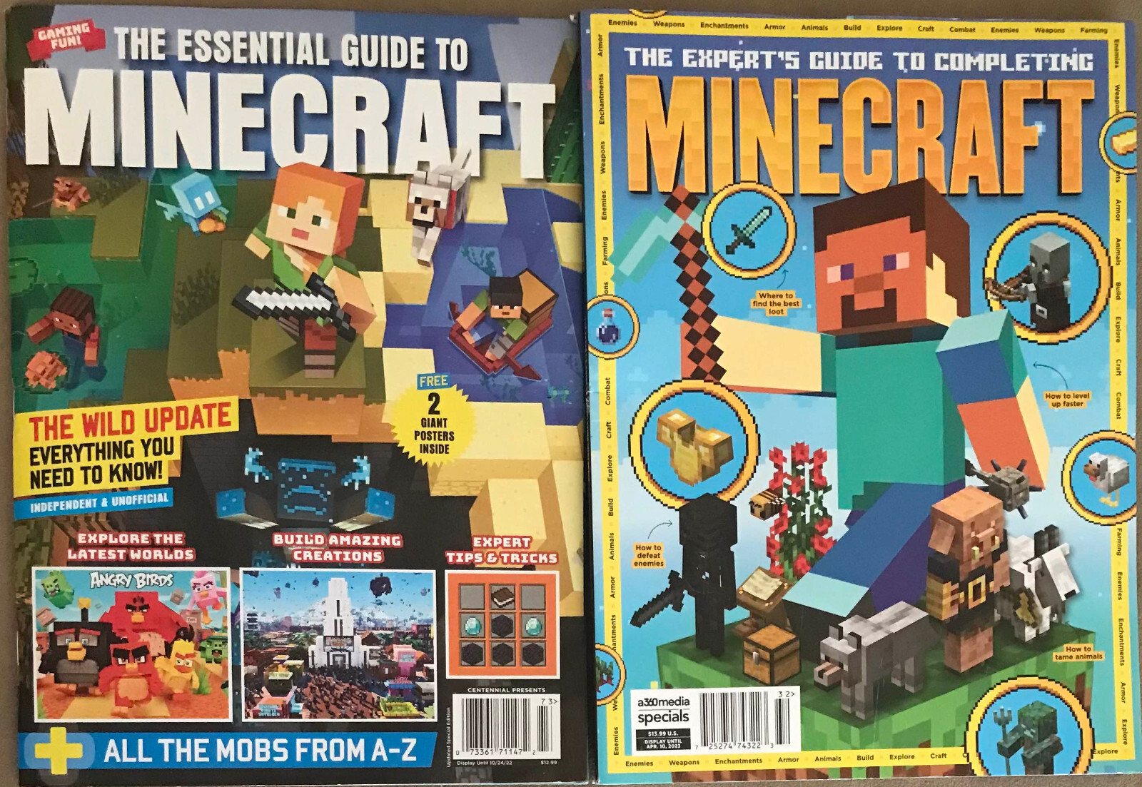 Lot of 2 Guide to MINECRAFT Magazines + Gaming Poster Inside | eBay UK