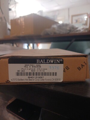 Baldwin 9BR7001-003 Tra S Knocker Polished Chrome | eBay