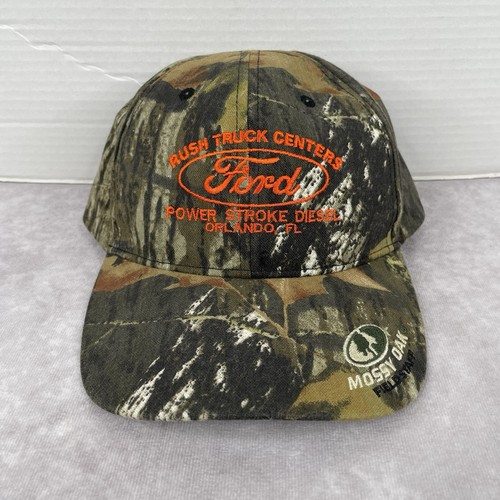 Vintage Ford Hat Cap Adult Camo Mossy Oak Hunting Hiking Mechanic ...