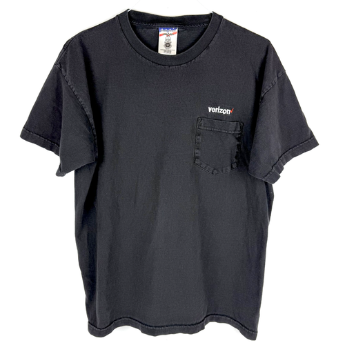 Vintage Verizon Staff T Shirt Embroidered Logo with Pocket 1990s Made ...