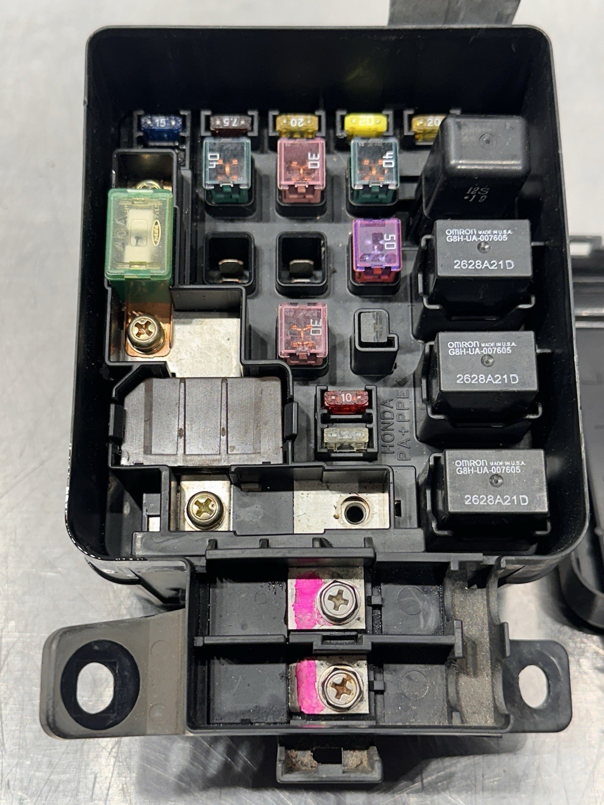 1996-2000 Honda Civic EK Under Hood Fuse Box w/ Fuses Relays & Diagram ...