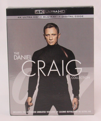 James Bond Daniel Craig Collection 4K UHD Blu-ray 4 Film Set w ...
