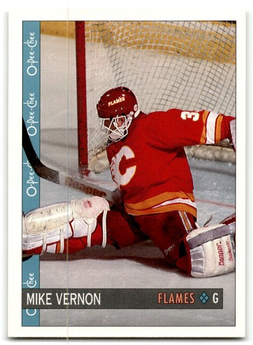 1992-93 O-Pee-Chee Mike Vernon Calgary Flames #247 | eBay