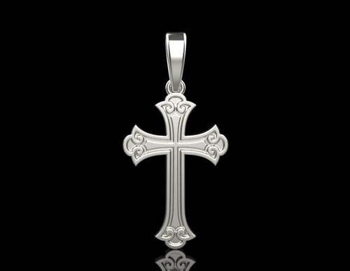 925 Sterling Silver Saint Dominic Cross Pendant Necklace Unisex Wedding ...