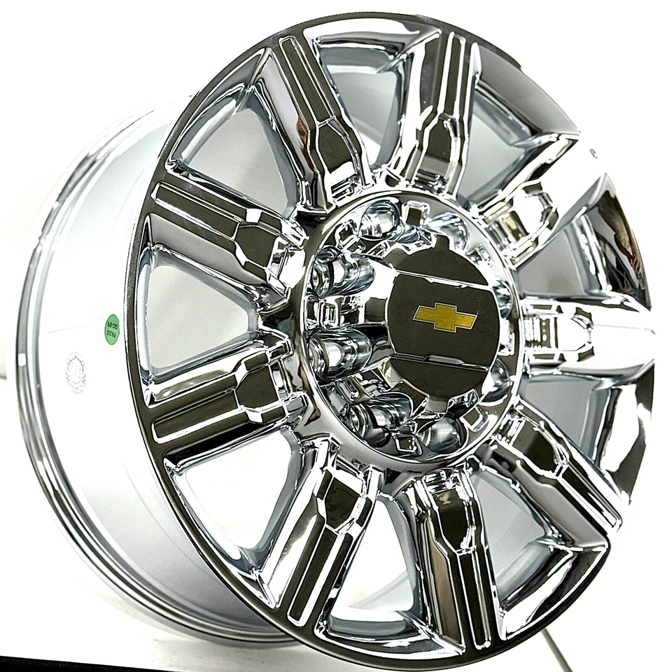 20" Chrome 5963 OE 84830458 Replica Wheels fits 2025 Chevy Silverado ...