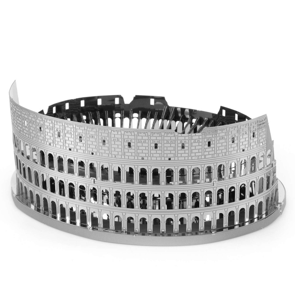 Fascinations ICONX Roman Colosseum Ruins 3D Metal Earth Steel Model Kit ...