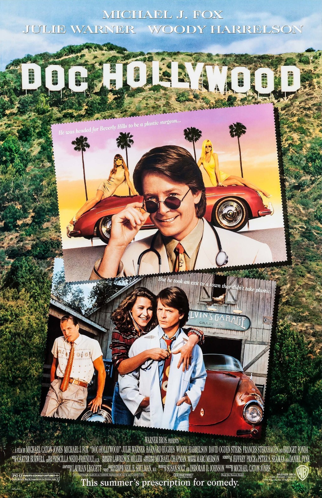 Doc Hollywood movie poster - Michael J. Fox, Julie Warner | eBay