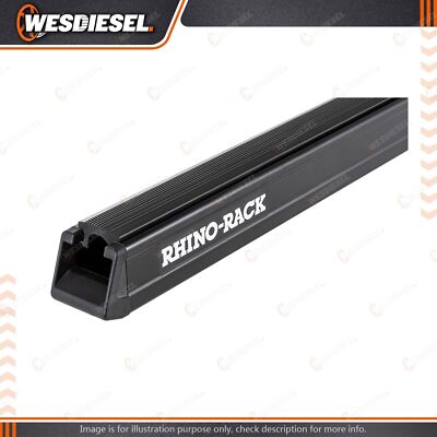 Rhino Rack Heavy Duty Bar Black 2000mm - incl. rubber strip & end caps ...