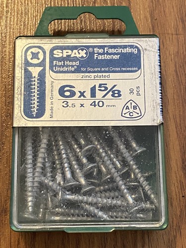 SPAX Fascinating Fastener 6 X 1 5/8 (30 Count) Germany | eBay