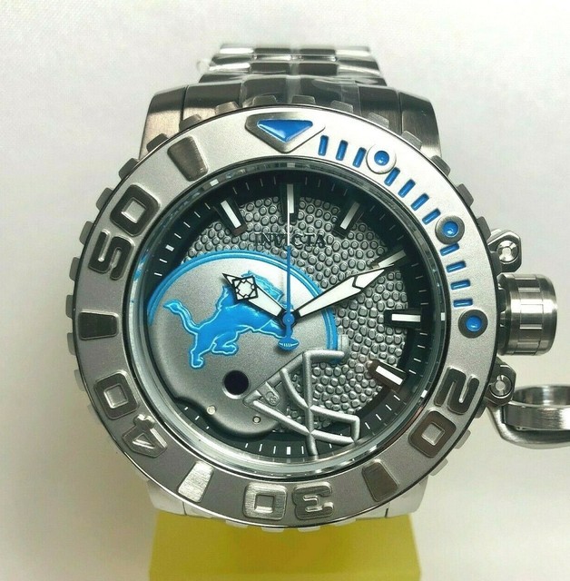 Invicta 33006 NFL Detroit Lions 58mm Grey Dial Automatic Bracelet Watch ...