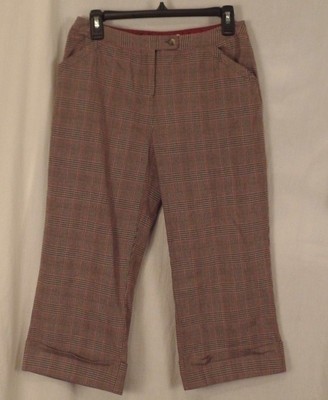 CATO Capri Pants Womens Size 6 Plaid 21" Inseam | eBay