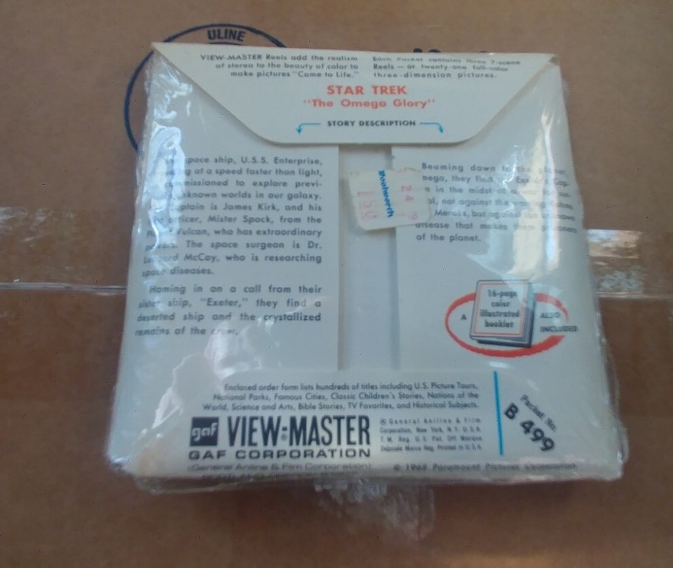 Star Trek View Master 3 Reels, The Omega Glory TV Show w/Book (c)1968 ...