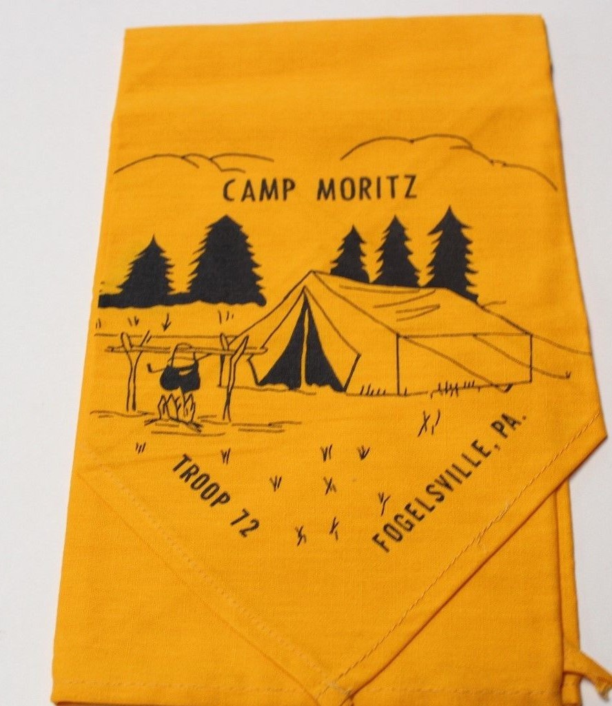 D24 BSA Neckerchief, Camp Moritz, Fogelsville Pennsylvania, Minsi ...