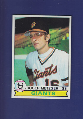 Roger Metzger 1979 TOPPS MLB Baseball #167 (MINT) San Francisco Giants ...