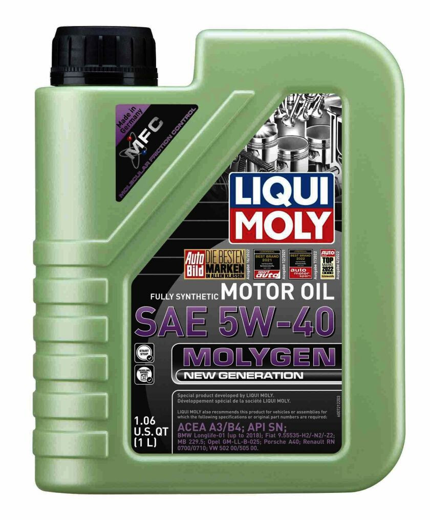 7-LiT Liqui Moly 5w40 MOLYGEN NEW GENERATION Engine Motor Oil For BMW ...