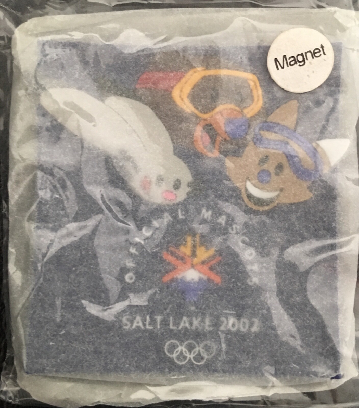 2002 Salt Lake City Olympic Magnet Sealed Official Mascots Powder ...